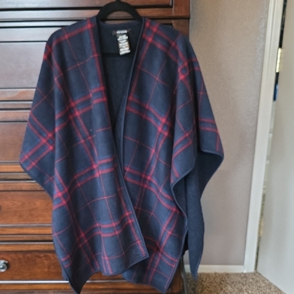 Ike Behar | Jackets & Coats | Ike Behar Navy Shawl | Poshmark